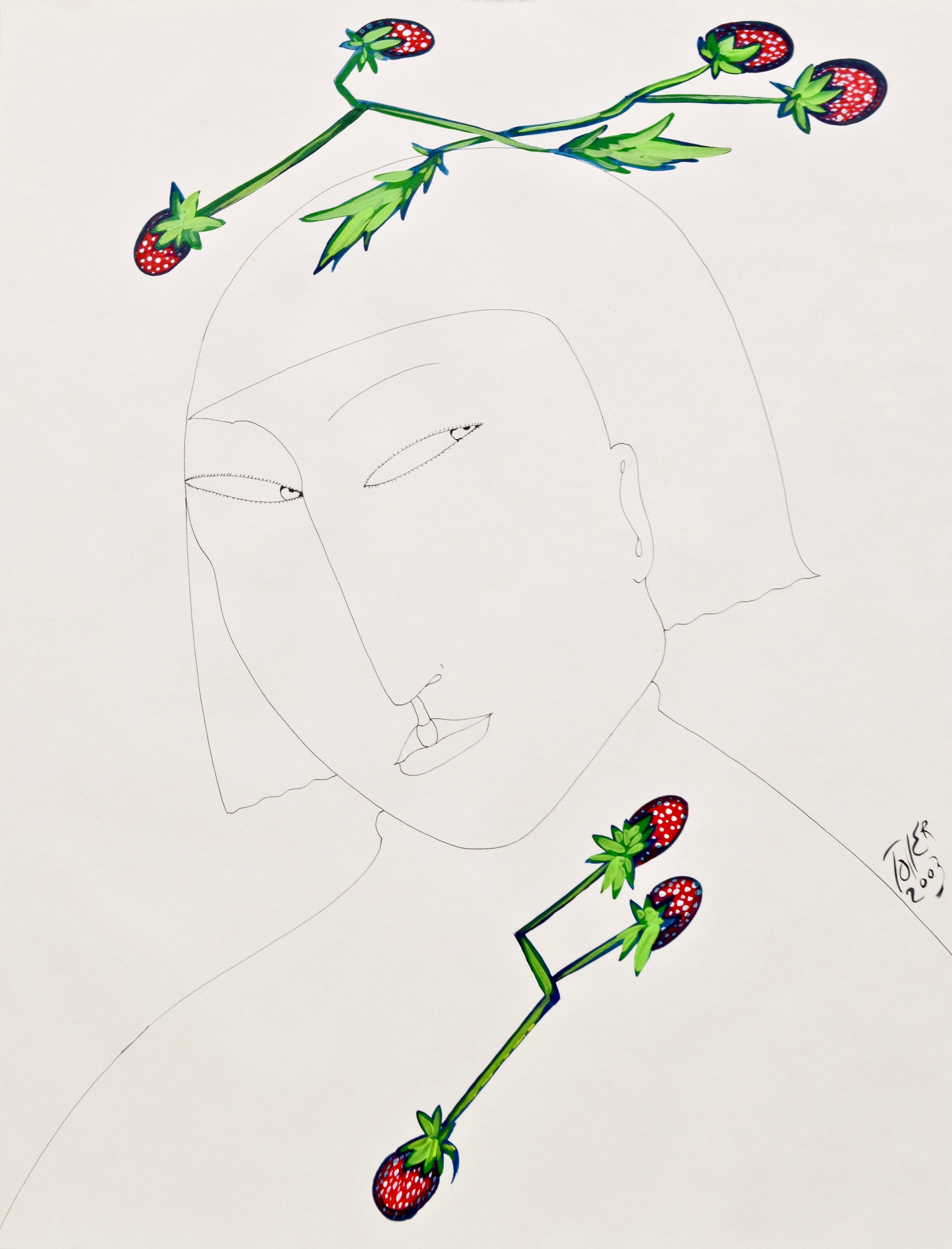 Line Drawing 1 by Toller Cranston