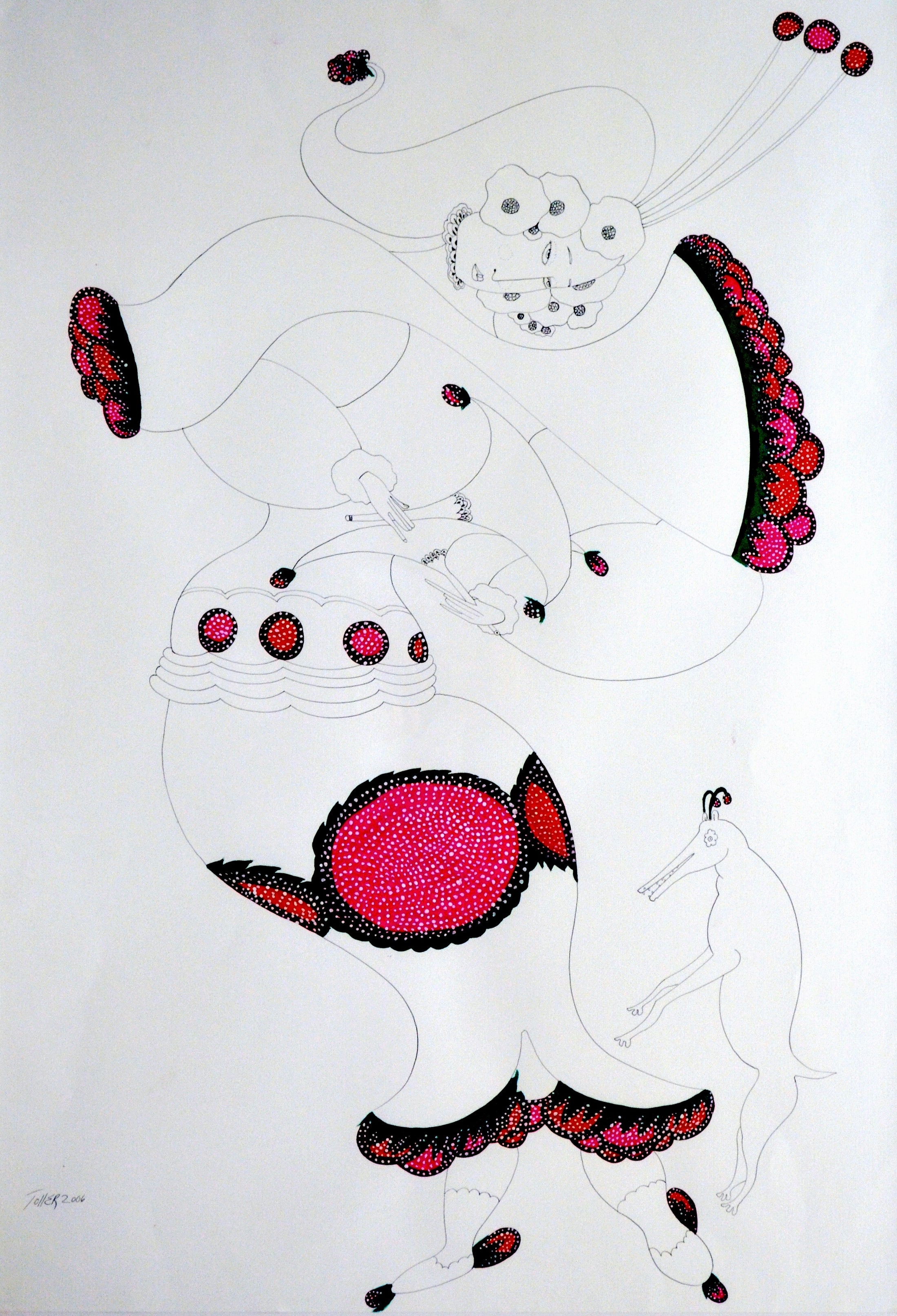 Line Drawing 10 by Toller Cranston