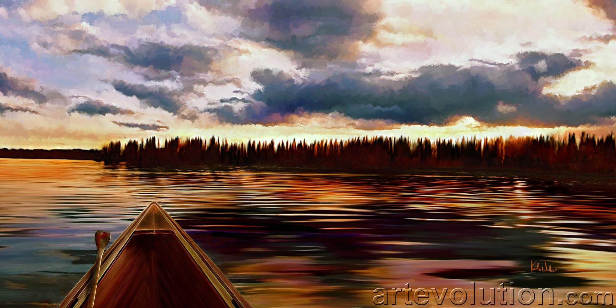 Classic Canadian Sunset by Keith Walker