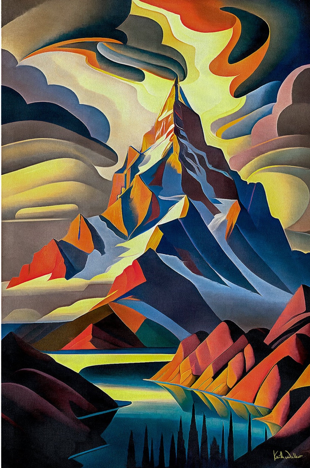 Iconic Mountains of the Rockies - Mount Assiniboine - Keith Walker